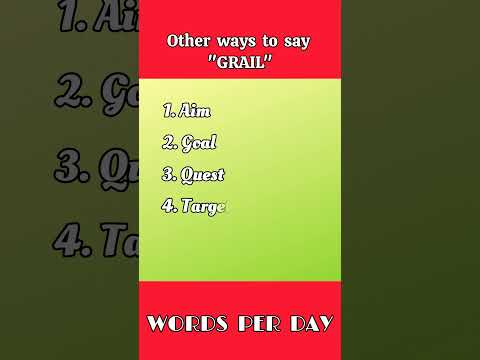 Another word for "GRAIL" #englishlearners #englishlearning #youtubeshorts