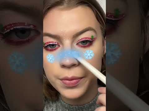 LETTING THIS FILTER PICK MY CHRISTMAS MAKEUP?! *it turned out so good* #shorts
