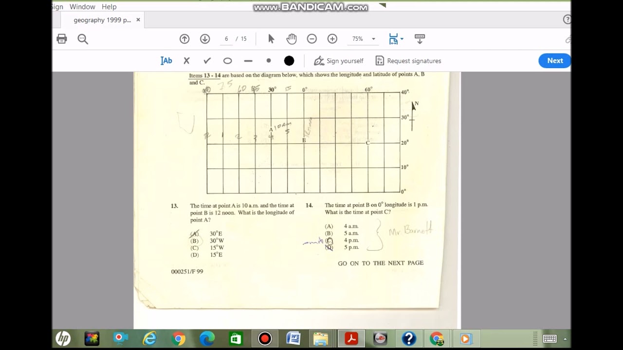 GEOGRAPHY PAST PAPER  | PAPER 1 | MULTIPLE CHOICE  2005 | CSEC CXC GEOGRAPHY