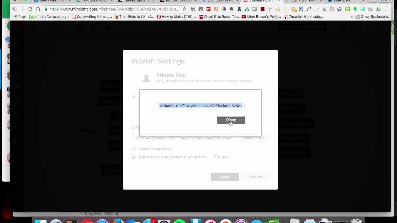 How to Embed a Mindomo Mind Map 2016
