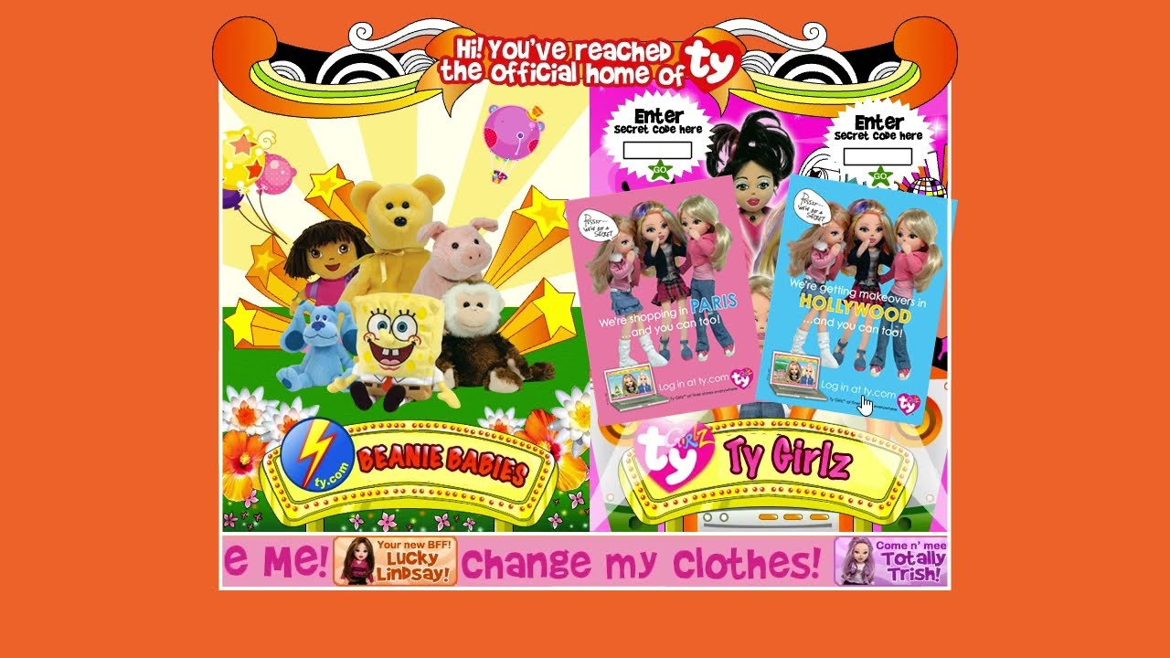 Ty flash website in 2007