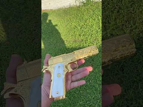 Colt 1911 38 super fully engraved and gold plated#1911 #colts #38super#colt