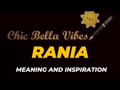 Exploring the Significance of the Name RANIA #namemeaning #name #rania