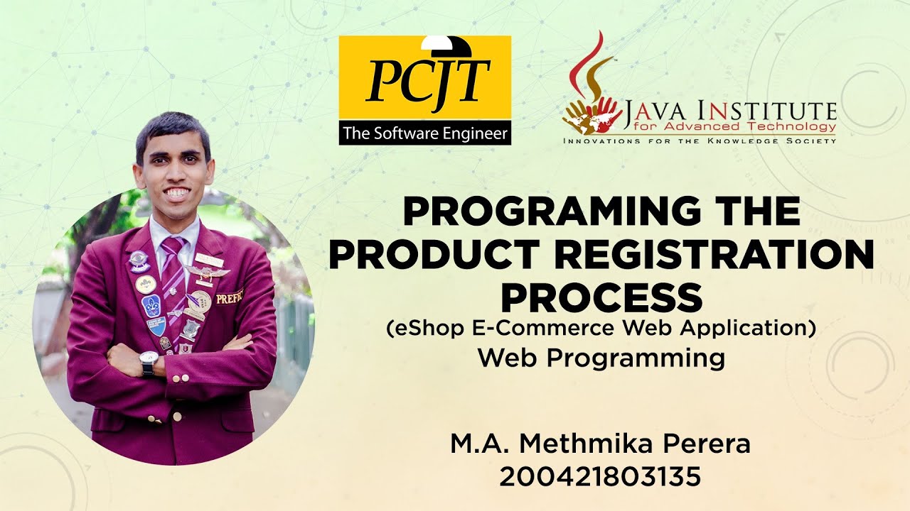 Programming Product Registration Process | Task 13 | E-shop Web Application | Java Institute