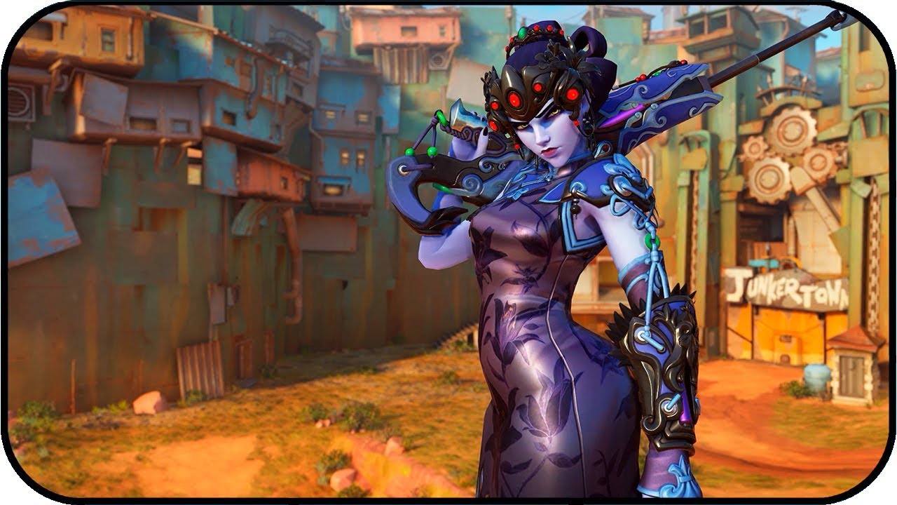 🎮 Overwatch - Widowmaker - Black Lily - Animated Wallpaper 4K 60fps 🎮