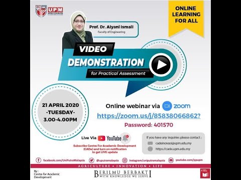 CADe || Prof. Dr. Alyani Ismail || Video Demonstration for Practical Assessment