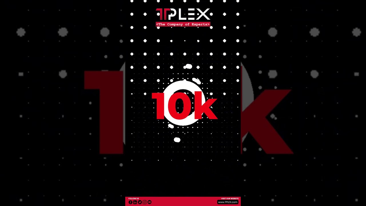 10000 Followers on LinkedIn - TPLEX