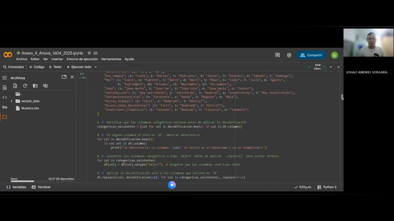 Ejercicio - ANOVA con Python