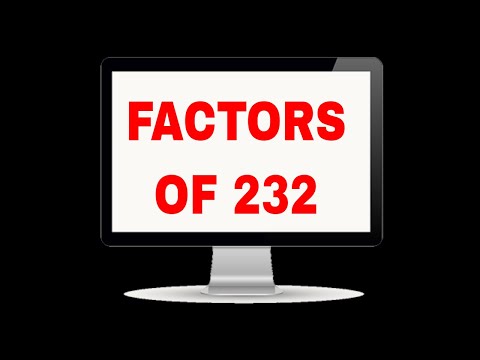 Factors of 232