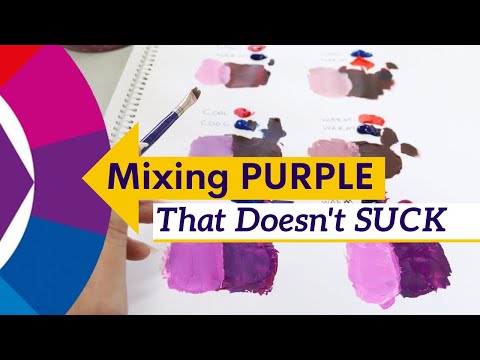 How To Mix Purple? It's NOT Just Red + Blue! Mixing Vibrant Purple Paint