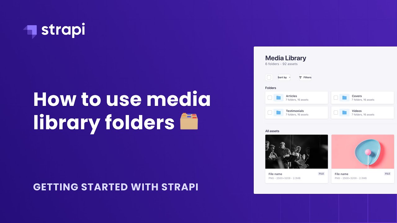 How to use media library folders in Strapi