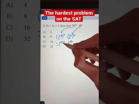 The Hardest Problem on the SAT???? | Algebra | Math