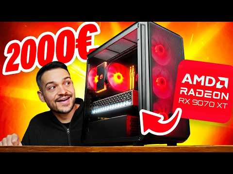 2000€ GAMING PC mit RX 9070 XT!! Zusammenbau & Test (2025)