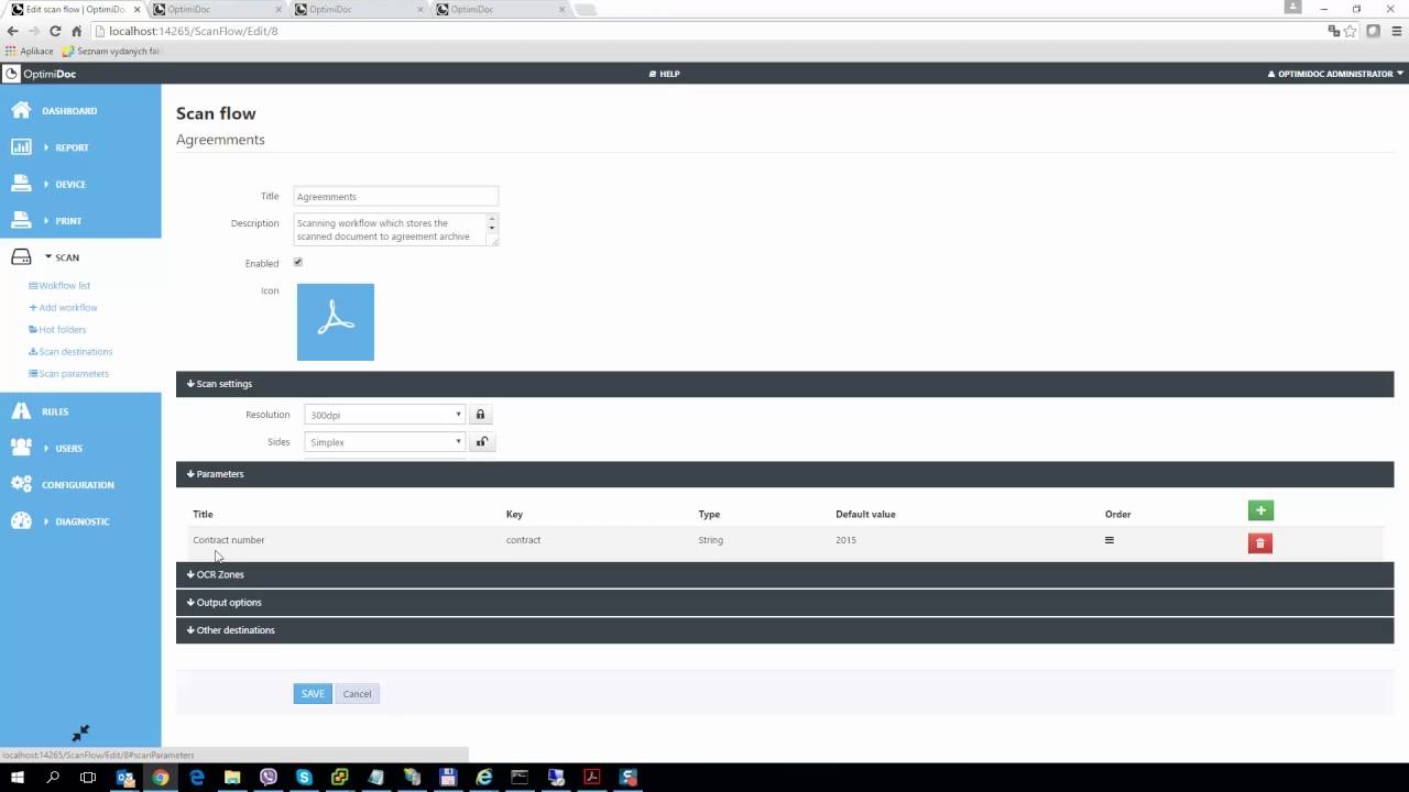 7  OptimiDoc Guide -  Scanning