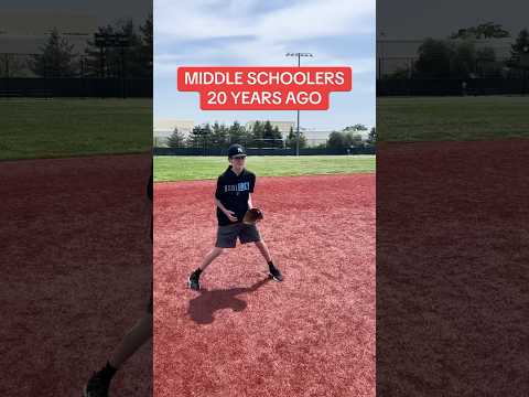 Middle Schoolers 20 years ago vs now ๐ #baseball