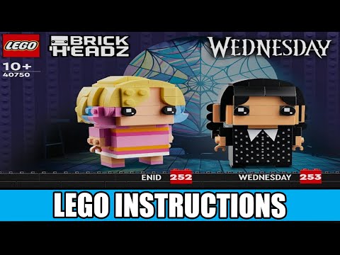 LEGO Instructions - BrickHeadz - 40750 - Wednesday & Enid - Wednesday (All Books)