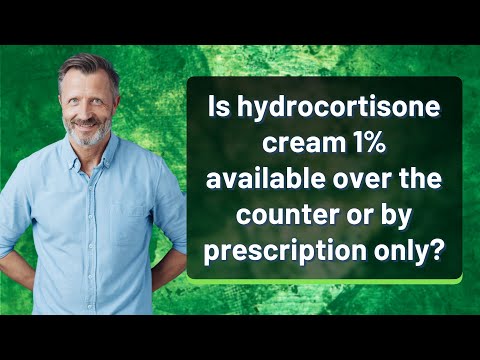 Is hydrocortisone cream 1% available over the counter or by prescription only?