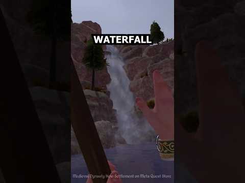 This VR waterafall has a secret #medievaldynastynewsettlement #metaquest #medievaldynasty #VRgaming