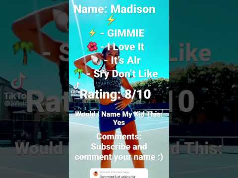 Madison ~ Please Subscribe ???? #aesthetic #recommended #names #madison