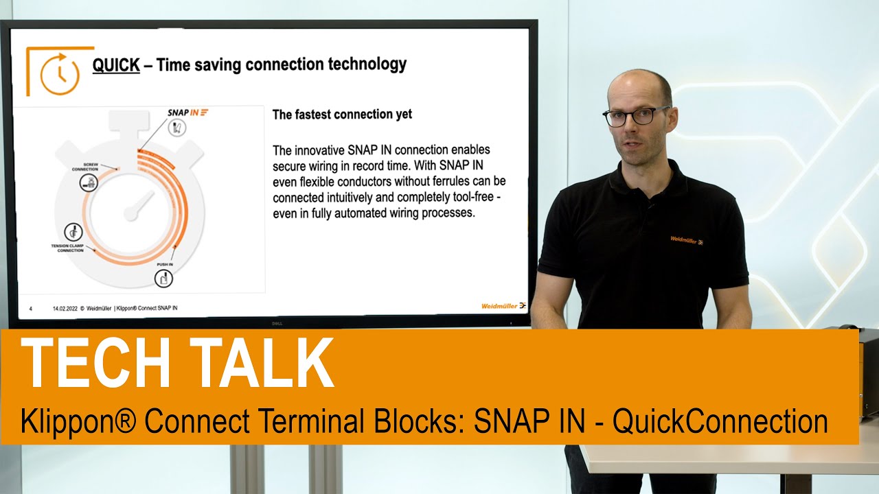 Terminal blocks with innovative SNAP IN technology