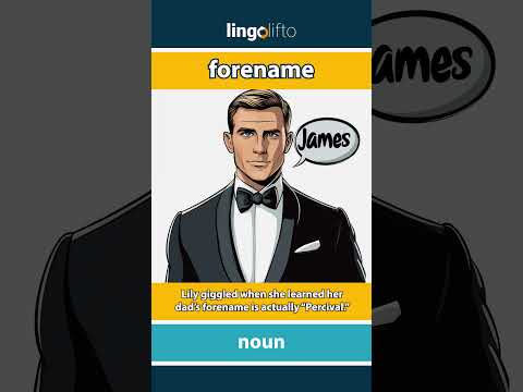 🇬🇧 Forename Meaning : Flash Card : Learn English Vocabulary