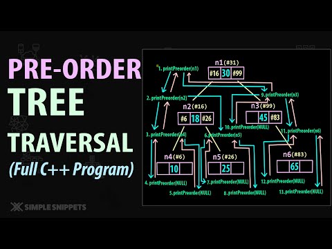 Learn PreOrder Tree Traversal Technique Full C Code | DFS Tree Traversal Technique - Mind Luster