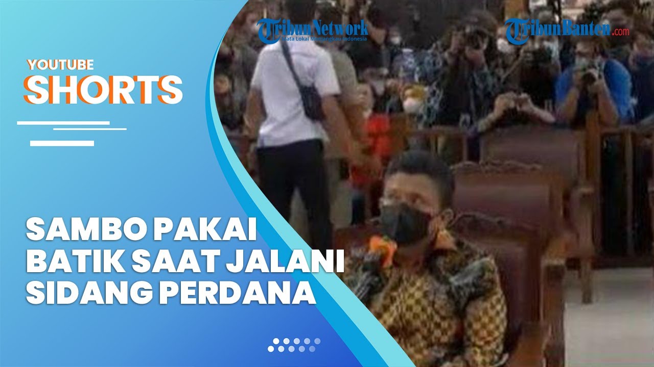 Ferdy Sambo Pakai Baju Batik saat Jalani Sidang Perdana Kasus Pembunughan Brigadir J - Tribun Video