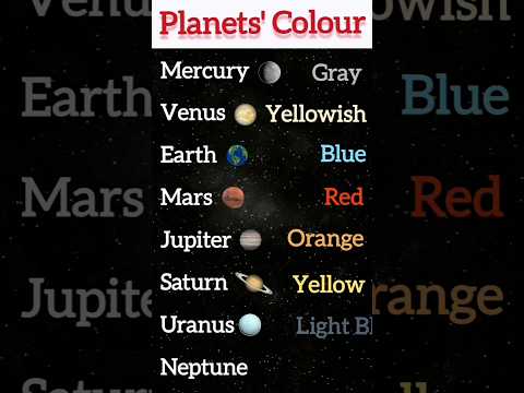 Planets' Colour | ग्रहों के रंग #sadharangyan #shorts #planets #colour #earth