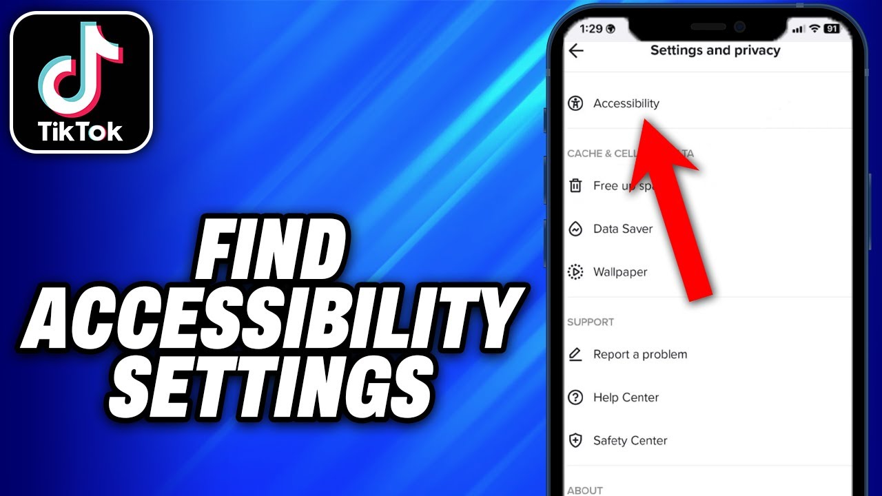 How To Find Accessibility Settings on Tiktok - Easy Fix