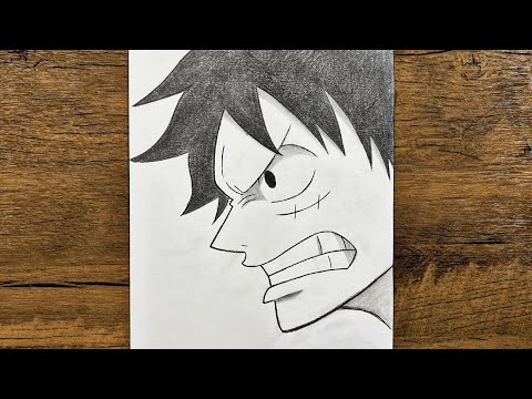 Anime drawing tutorial | How to draw luffy step-by-step