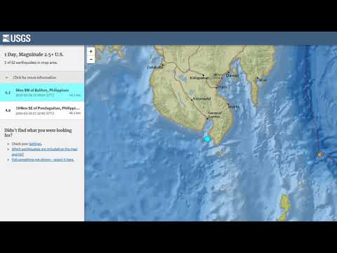 6.1 Earthquake Philippines 4.7 Earthquake Mentone Texas 3/26/2020