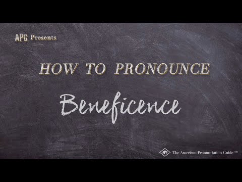 How to Pronounce Beneficence (Real Life Examples!)