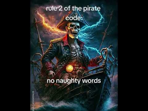 Rule 2 of the Pirate Code #shorts #memes #skeleton #pirates
