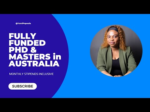 Want to Study in Australia for FREE with a FULLY FUNDED PHD & MASTER'S SCHOLARSHIP + MONTHLY STIPEND