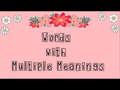 Words with Multiple Meanings