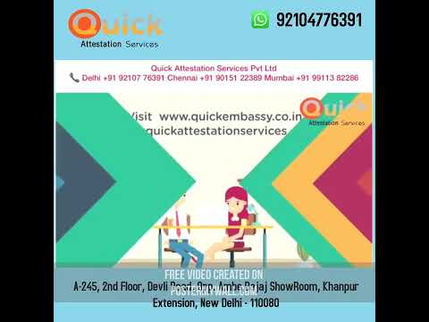 Quick Attestation - UAE embassy attestation services professionally