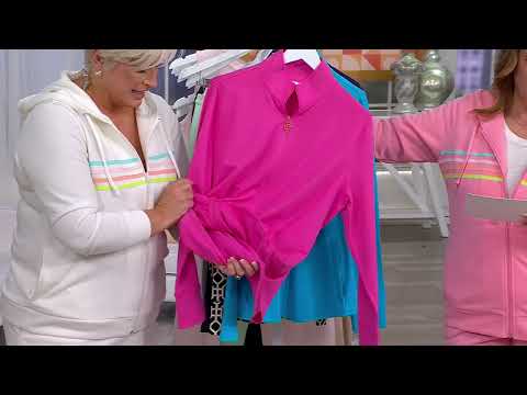 Belle Body by Kim Gravel Preppy Full Zip Jacket on QVC