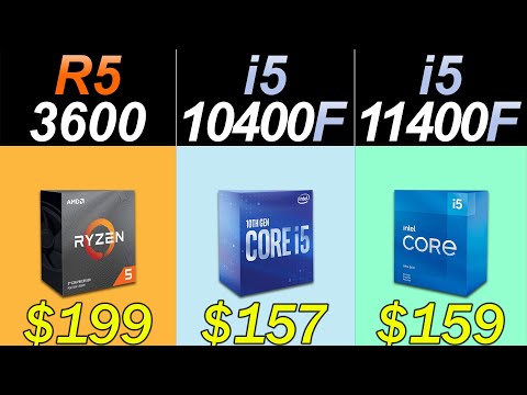 Ryzen 5 3600 Vs. i5-10400F Vs. i5-11400F | 20 Games and Productivity Benchmarks