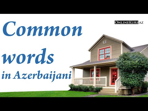 Common words in Azerbaijani