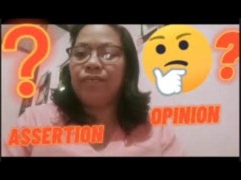 Difference between statement of opinion and statement of assertion: How do they differ? #newnormal