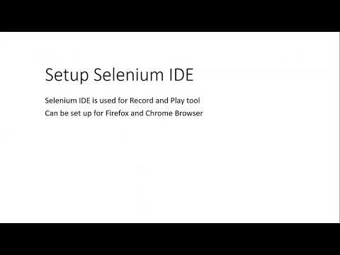 2.How to Set up Selenium IDE on Firefox and Chrome Browser