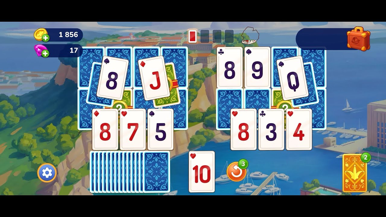 Solitaire Explorer: TriPeaks - free offline solitaire card game for Android - gameplay