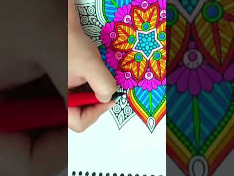 Mandala Coloring #mandala #shorts #asmr #mandalas