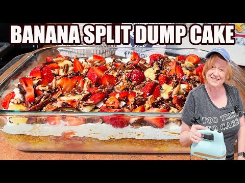 BANANA SPLIT DUMP CAKE Perfect for any Occasion