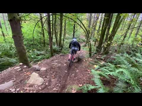 Riding Giant Fathom on jumps and trails