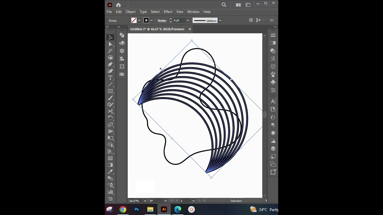 Design tutorial #adobeillustrator #logo #tutorial2024 #shorts