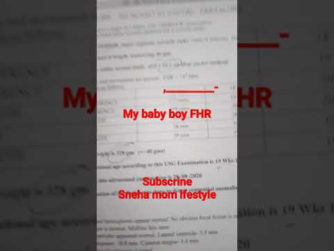 #shorts my baby boy ❤️ FHR at 20 week anomaly ultrasound report/#snehamomlifestyle
