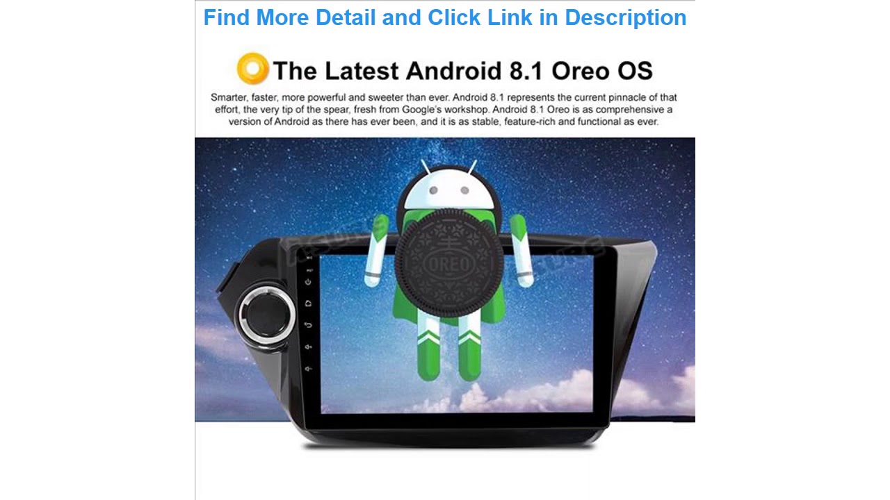 Top A-Sure 9 inch 8 Core Android 8.1 Car Radio GPS DVD Player Stereo Navigation For KIA Rio 3 4 201