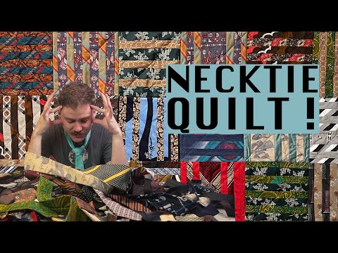 I made a quilt out of NECKTIES ?? Yes I surely did π¨π»πΊπ»π¨π»βπΌ