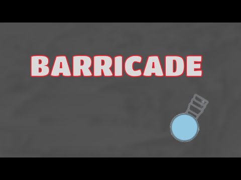 What Does Barricade Means || Meanings And Definitions With Example in ENGLISH